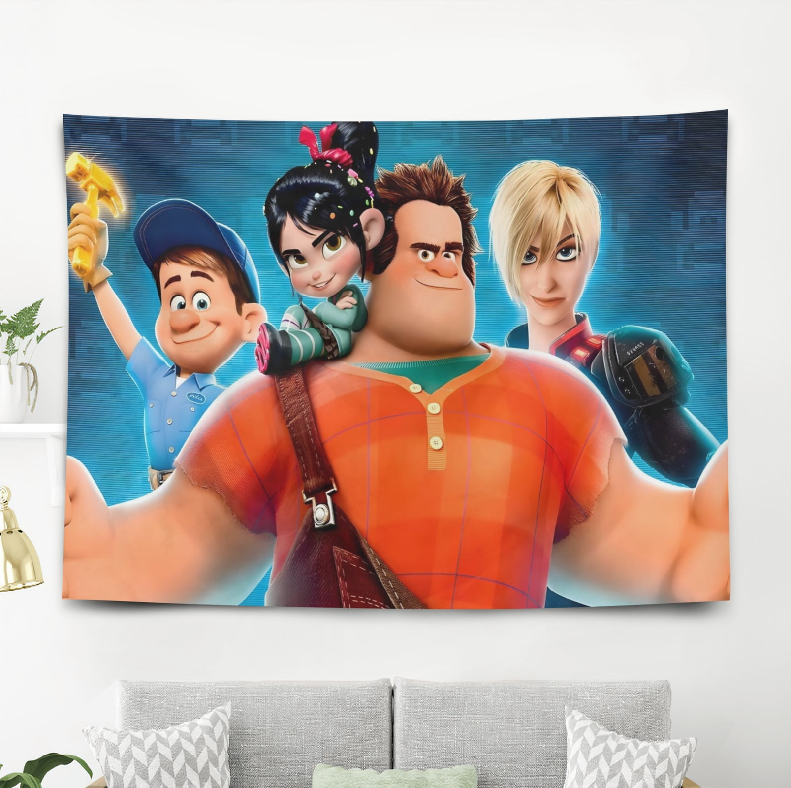 YOUYONGZHI Wreck It Ralph-Theme Anti-pilling Tapestry Gift Wall Hanging ...