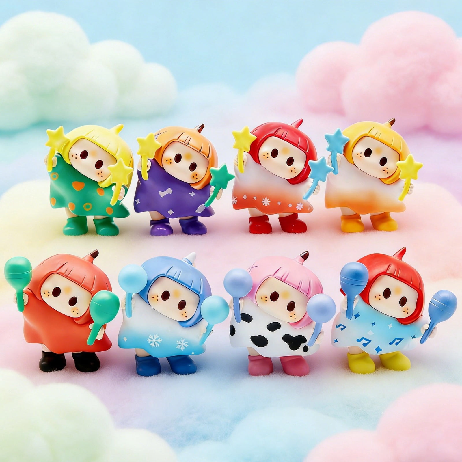 YOYO Adorable Star & Balloon Blind Box Set - 8 Style Chibi Characters ...