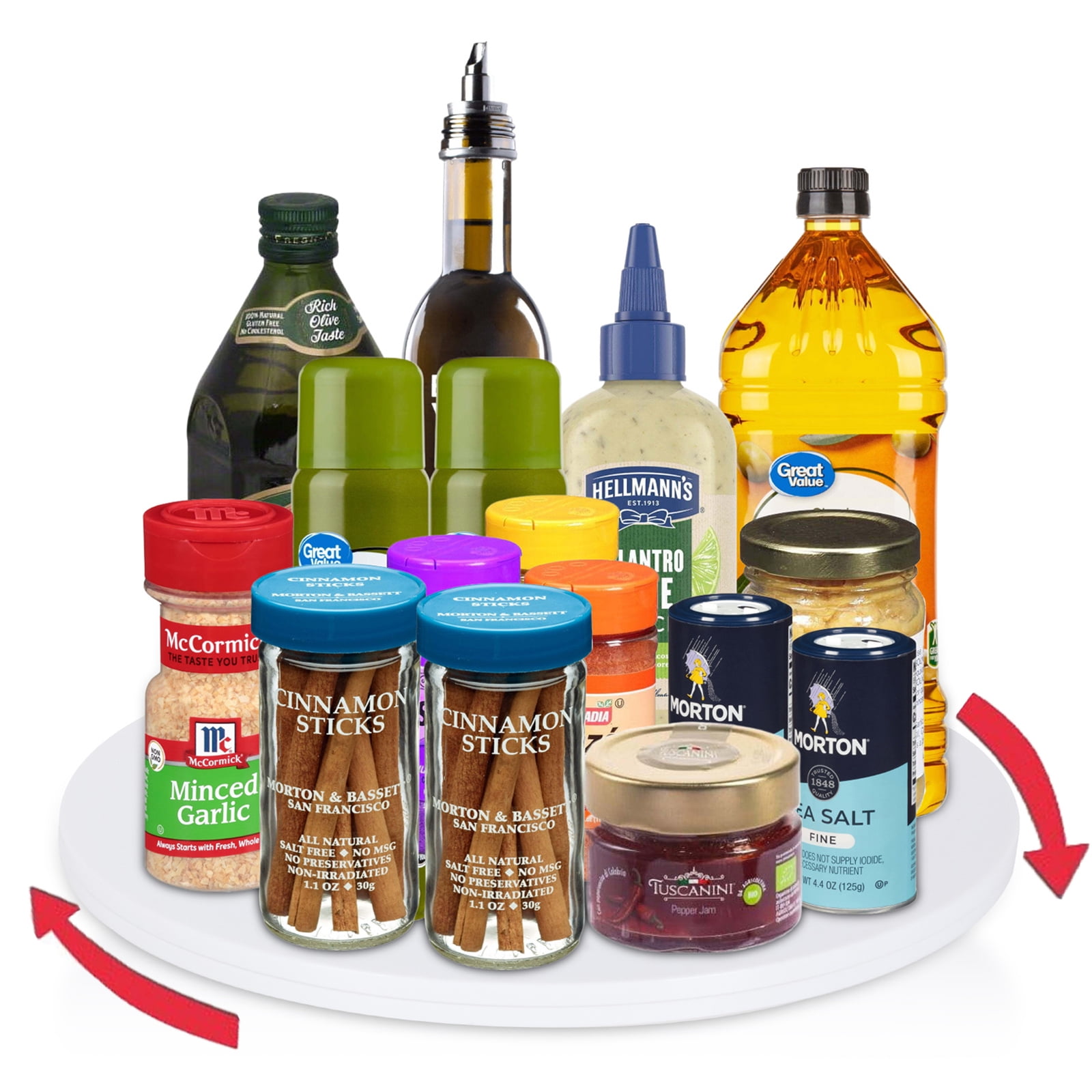 YOYTOO 12" Acrylic Lazy Susan Rotating Turntable Tray for Home Kitchen ...