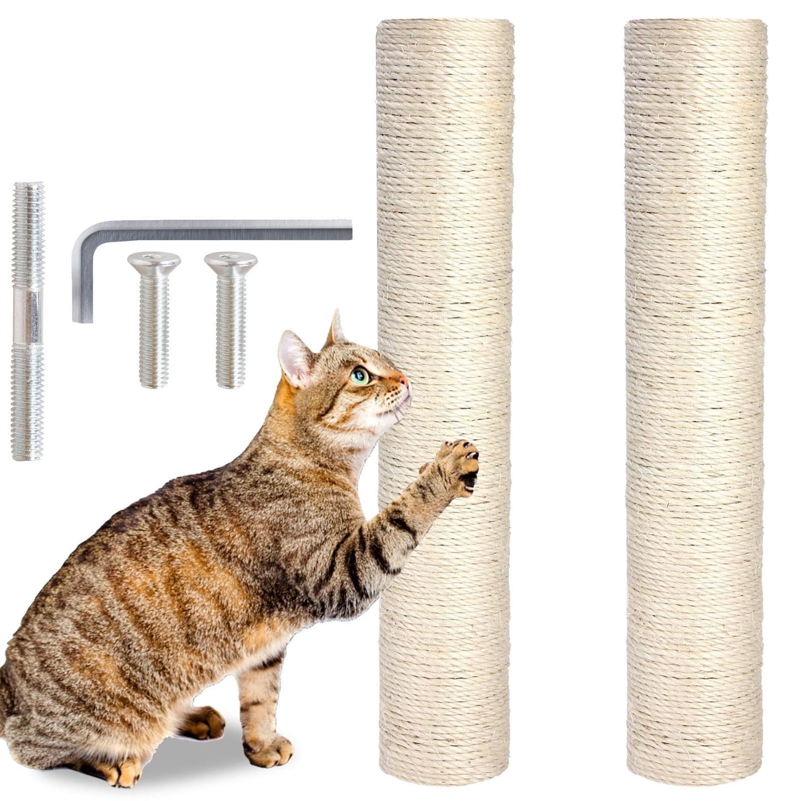YOYTOO 15.7" Cat Scratching Post Replacement Cat Scratcher Refill Poles ...