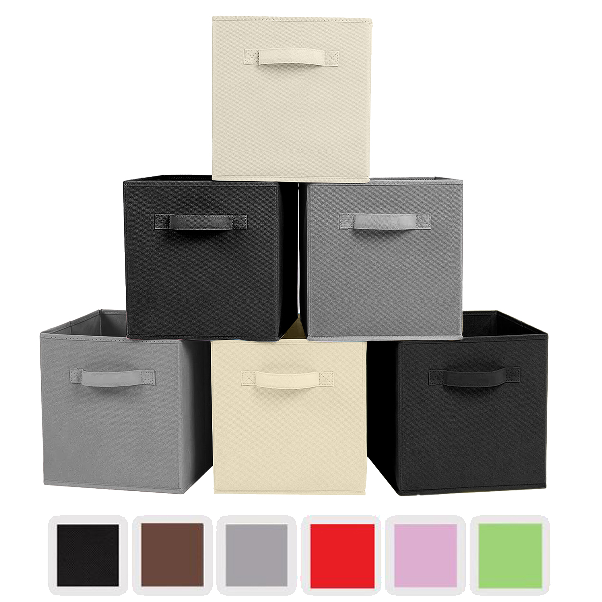 Urban Shop Crushed Velvet 4 pack Collapsible Storage Cubes, Navy ...