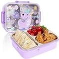 YOYTOO Dinosaur Stainless Steel Lunch Box Leakproof Bento Box ...