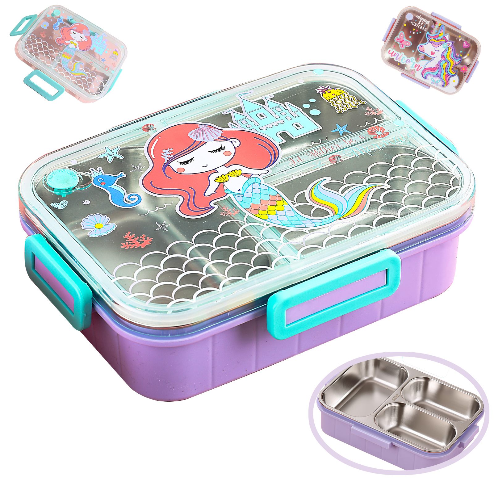 Bento Box,Bento Box for Kids,Lunch Boxes for Kids,Leakproof Lunch Boxes ...