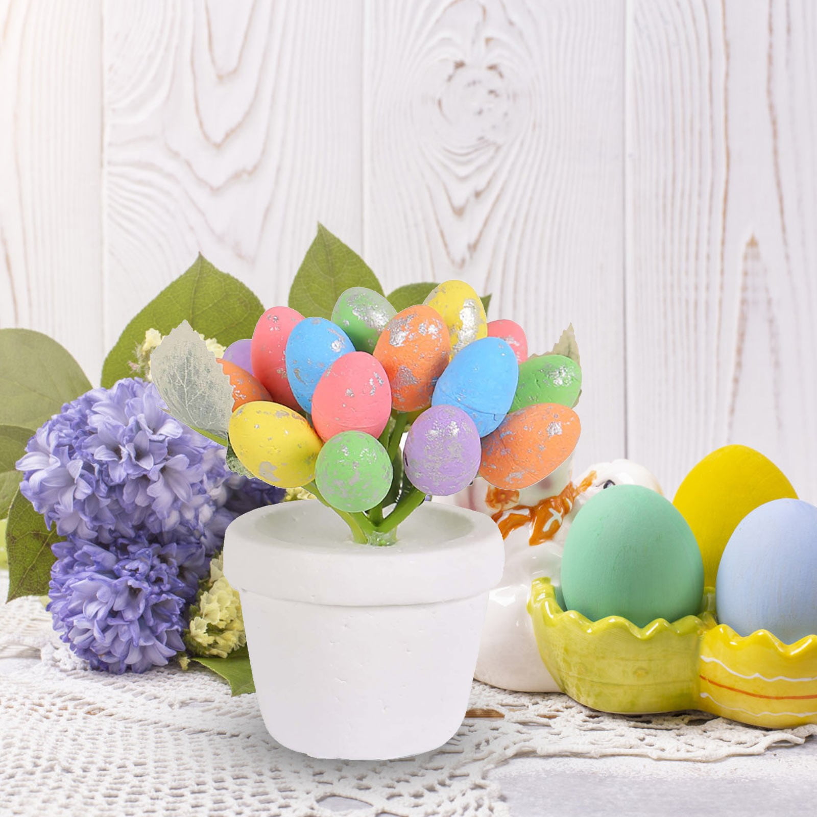 YOZGXEG Easter 12cm Egg Pot Creative Outdoor Garden Decorations Home ...