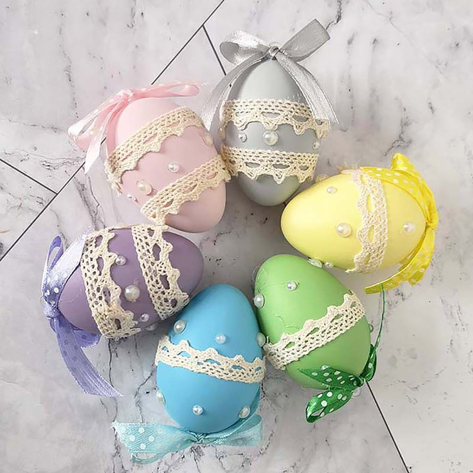 YOZGXEG Easter Plastic Eggs Surprise Toys Blind Bags Colorful ...