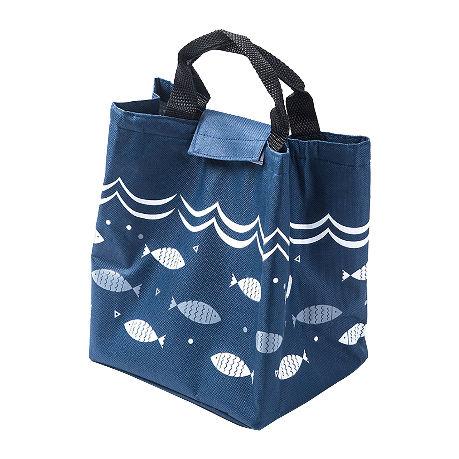 YOZGXEG Fish Print Meal Reusable Bag Office School Picnic Leakproof ...