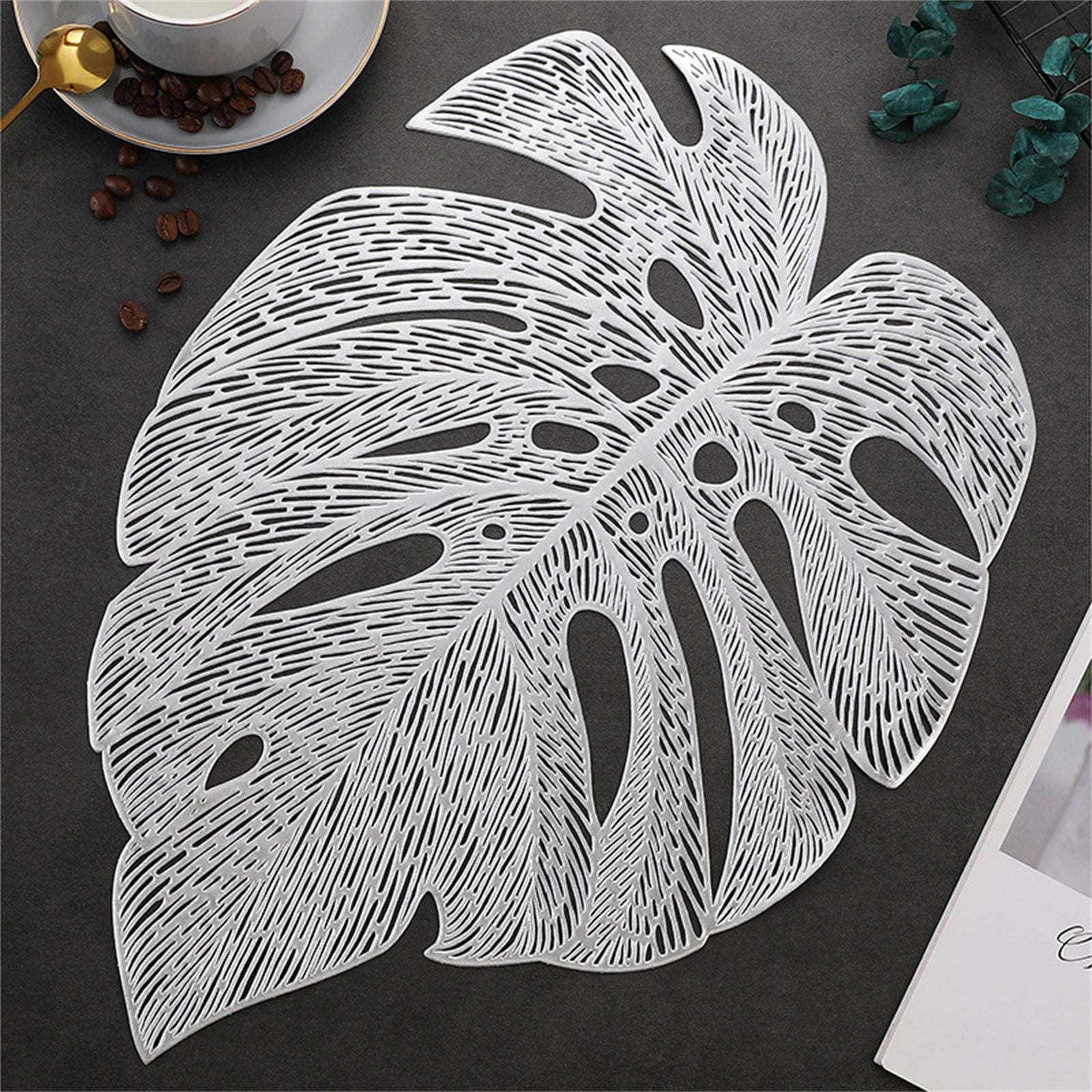 YOZGXEG Insulation Pad 6pc PVC Dining Mat European Table Turtle Back ...