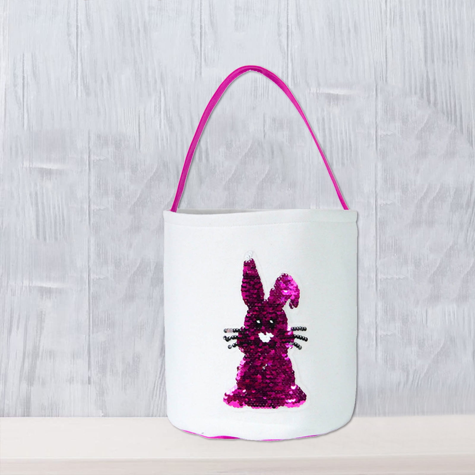 YOZGXEG Sequin Round Bottom Rabbit Portable Easter Rabbit Children's ...