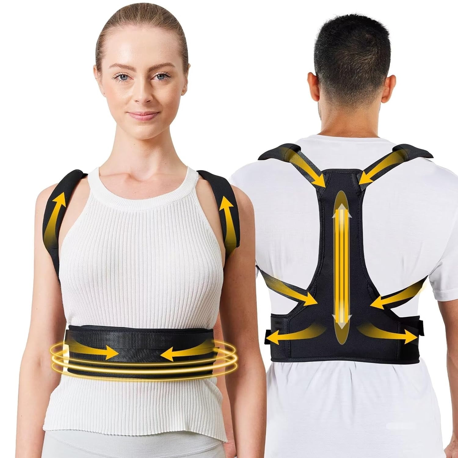 YOZIHAYL Posture Corrector For Women and Men Fully Adjustable Back ...