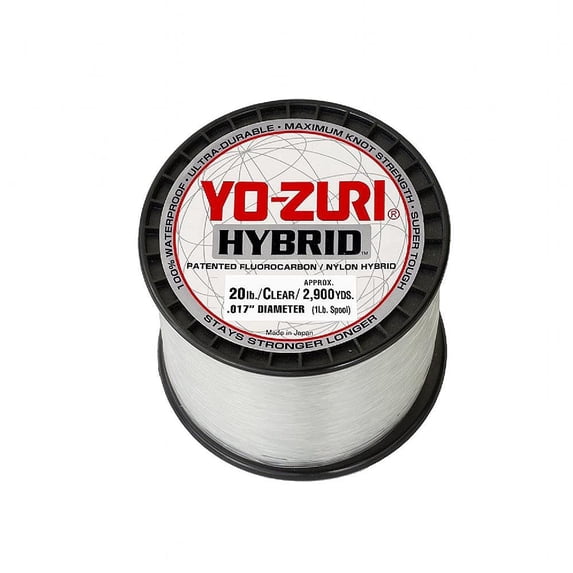 YOZURI Yo-Zuri Hybrid Fishing Line Clear 1LB Spool 6# Monofilament ...
