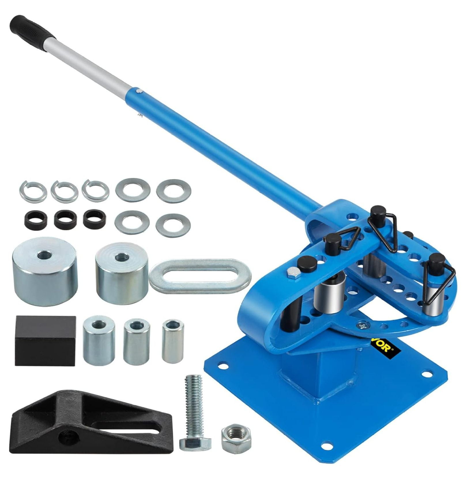 YP-9 Manual Bender, 1” - 2“ High Capacity Round Square Bar Metal Bender ...