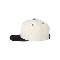 DALIX Flat Billed Baseball Cap Adjustable Hat Size M L XL in Black ...