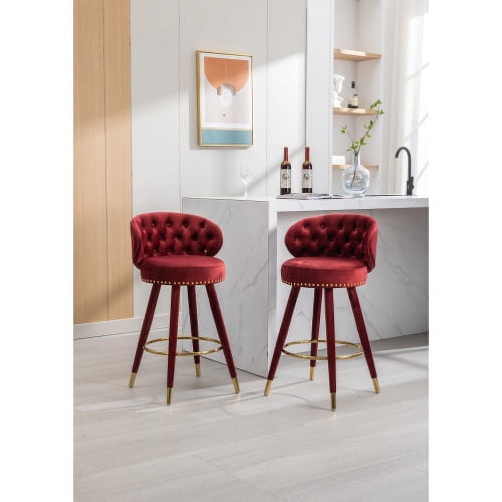 YPDCHB COOLMORE Counter Height Stools for Kitchen Counter Solid Wood ...