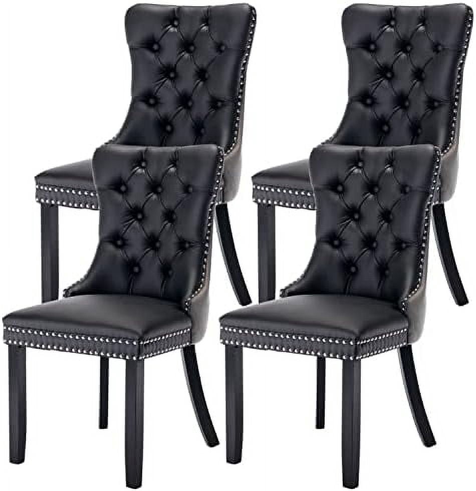 YPDCHB Tufted Dining Chairs Set of 4 Velvet Upholstered Dining Chairs ...