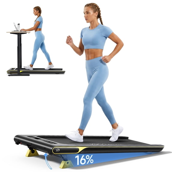 Walking Pad with Incline, 2.5HP Treadmill for Home, Under Desk ...