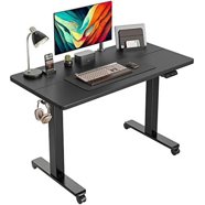 "Bestier Electric L-Shaped Adjustable Height Standing Workstation Desk ...