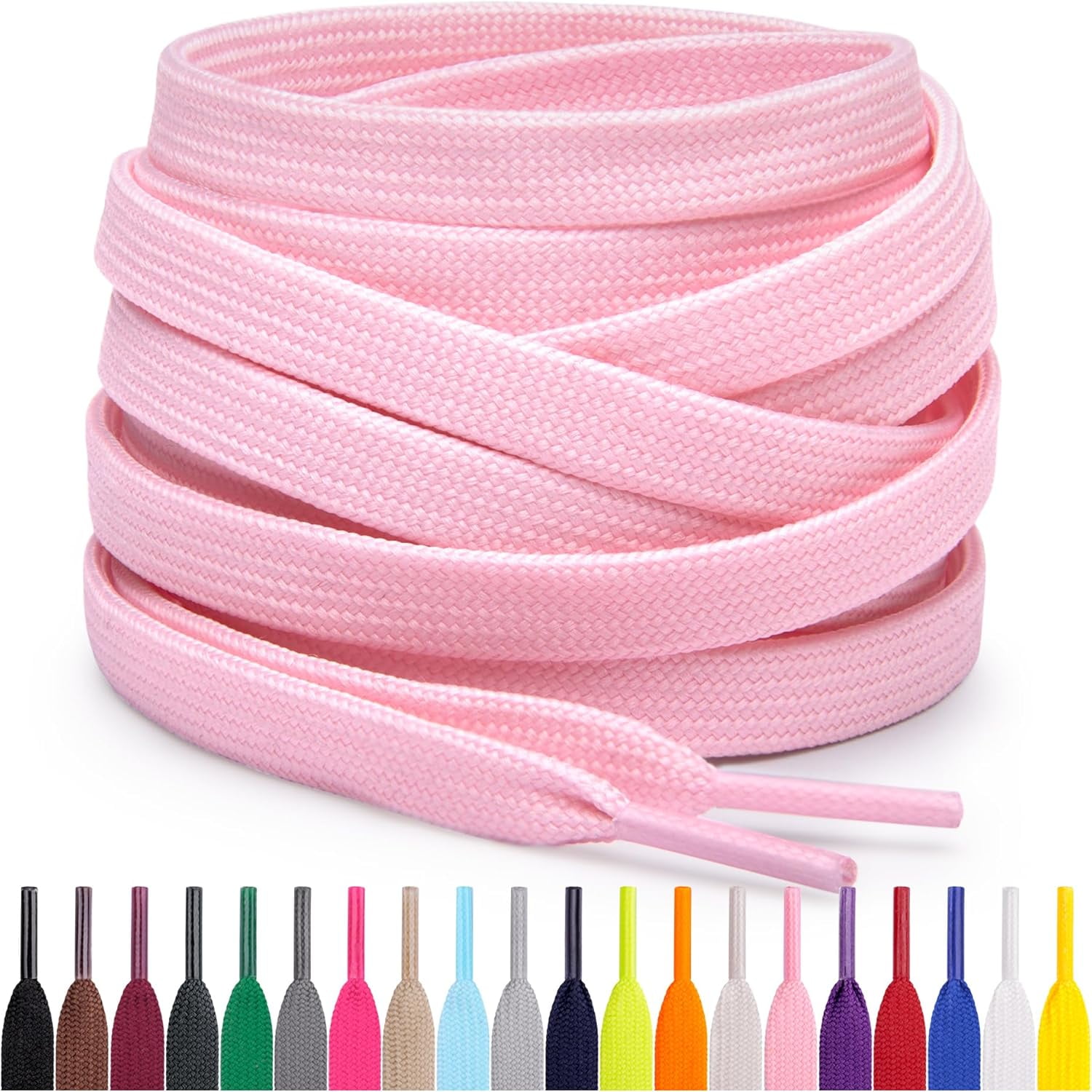 Flat Shoe Laces for Sneakers, Multiple Lengths and Colors Available ...