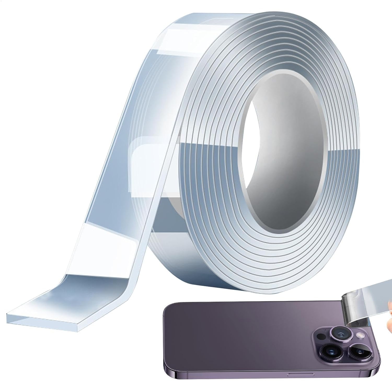 Nano Tape - Double Sided Adhesive Tape | Heavy Duty Transparent Tape Roll, Poster Tape ...