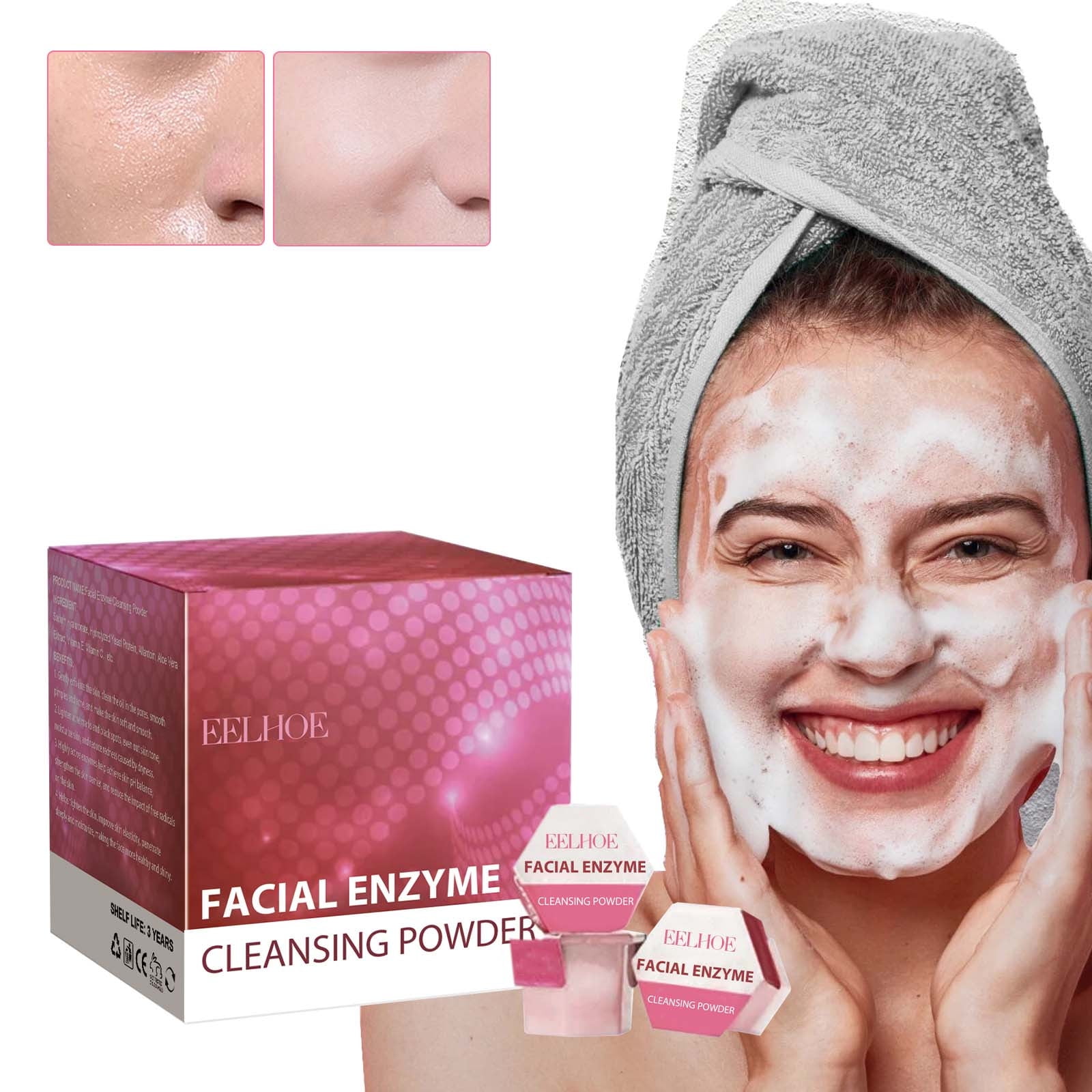 YQHZZPH Facial Enzyme Cleansing Powder Gentle And Refreshing Facial ...
