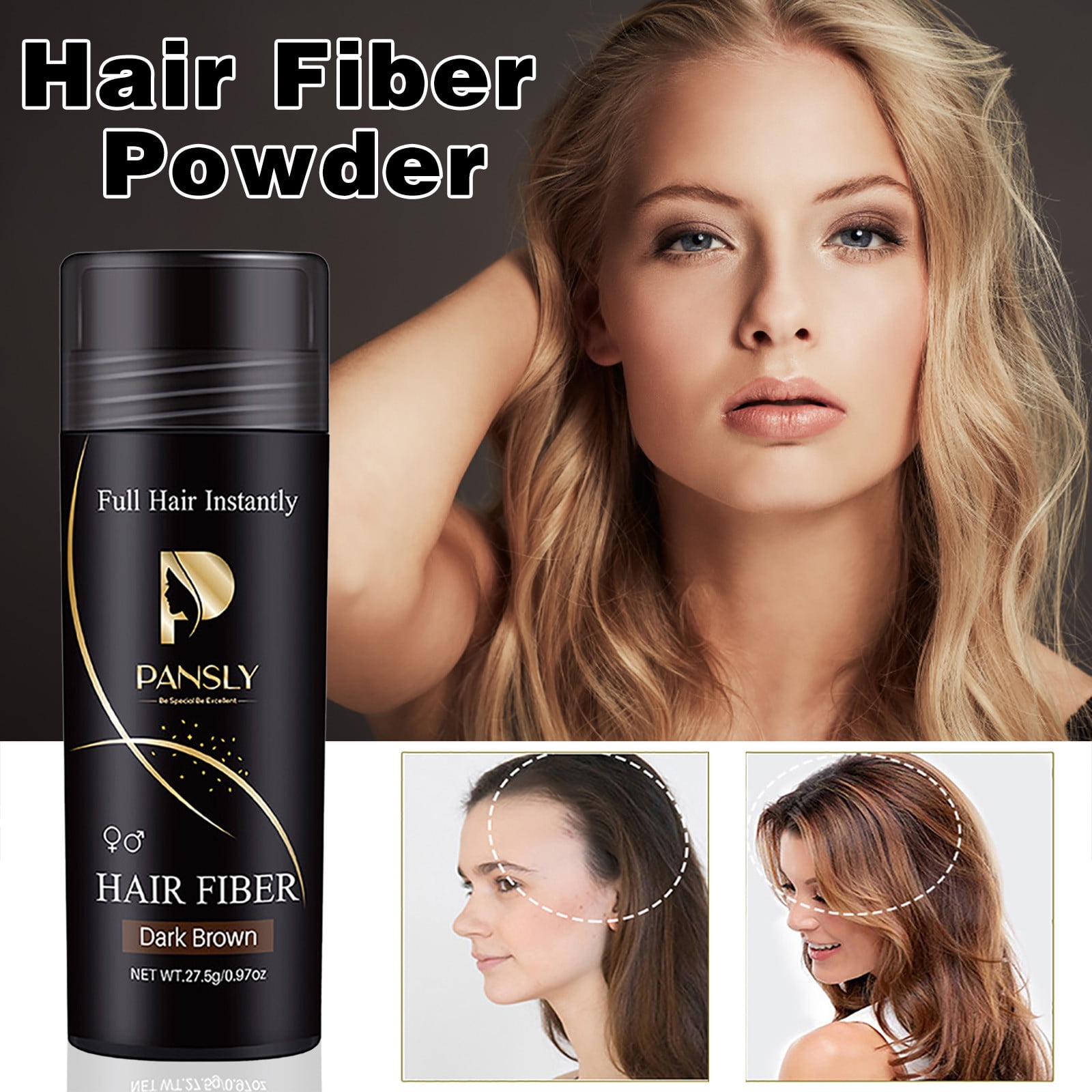 YQHZZPH Hair Fiber Powder Growth, Nourishment, Care, Mild Growth, Dense ...