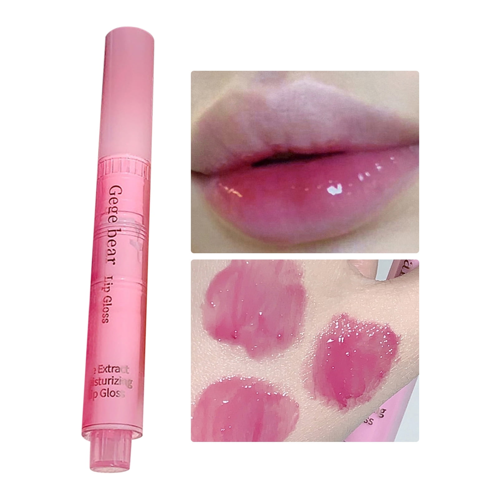 YQHZZPH Ice Extract Clear And Solid Lipstick With A Non Design After Pressing Good Color ...