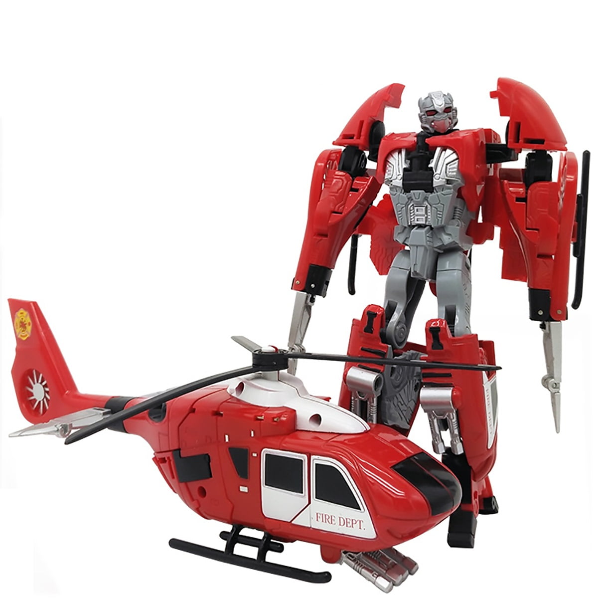 YQLADB Alloy Deformation 5-in-1 Combiners Transformation Robot Flaming ...