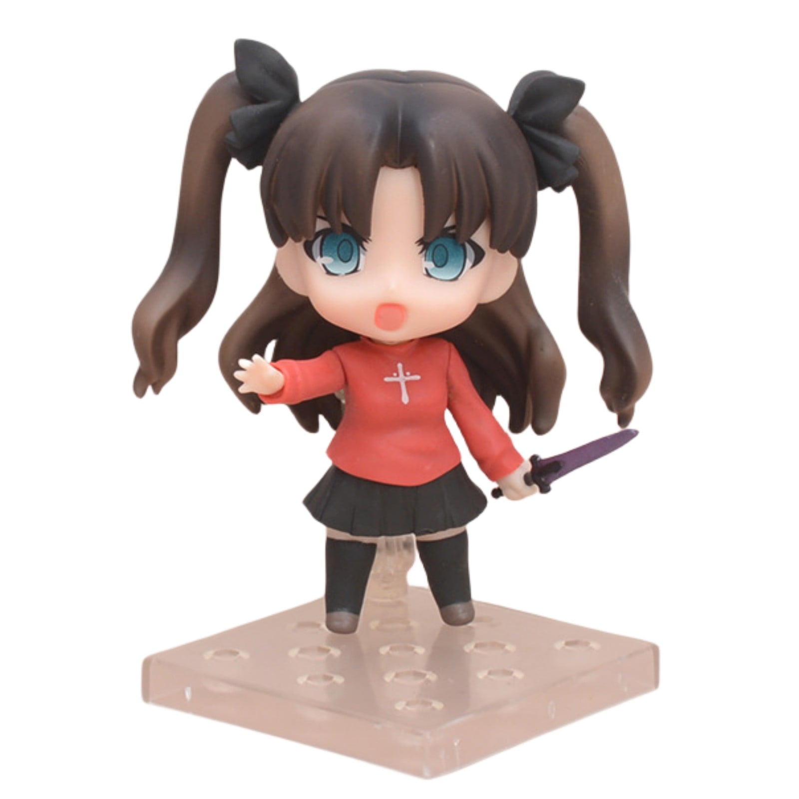 YQLADB Anime Figure 10cm Q Version Tohsaka Rin Figure Toy Model Home ...
