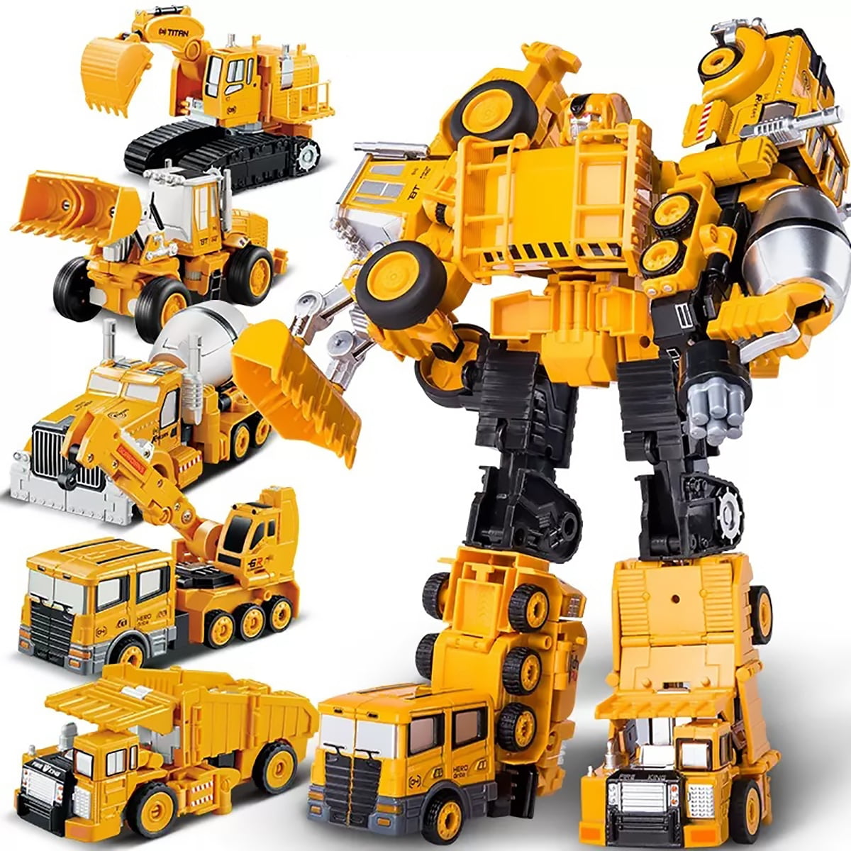 YQLADB Deformation Alloy 5 in 1 Combiners Transformation Robot Action ...