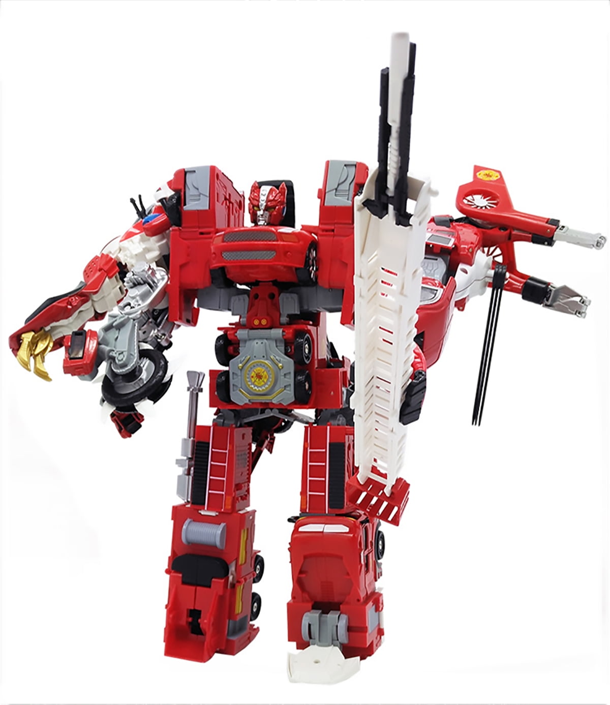 YQLADB Deformation Alloy 5-in-1 Combiners Transformation Robot Action ...