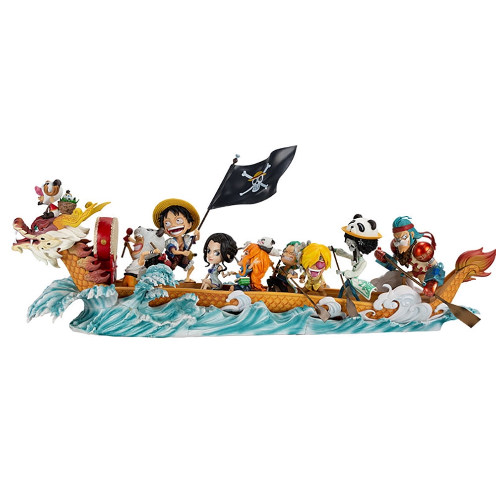 YQLADB Straw Hat Group Luffy PVC Anime Q Version Figure Collectible ...