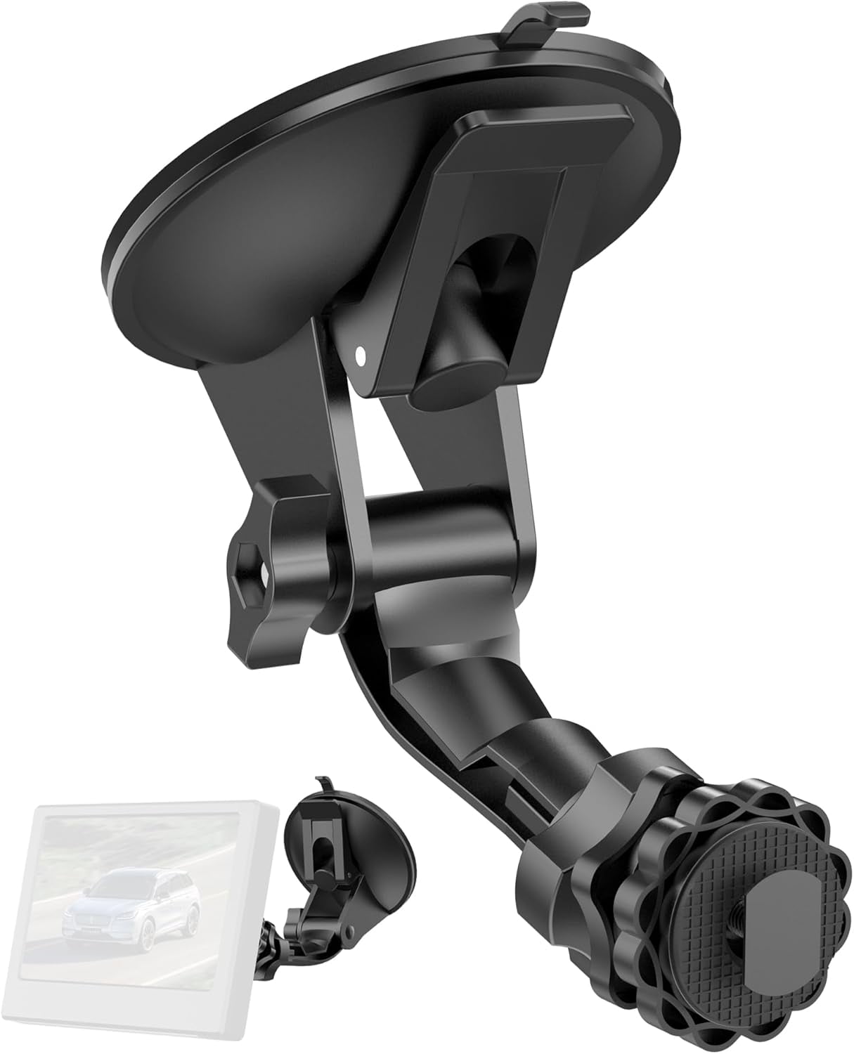 YQMAJIM Backup Camera Monitor Mount - (7/9 inch) Large Dual Suction Cup ...