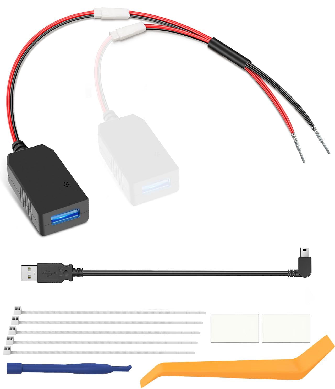 YQMAJIM Dashcam Power Adapter, Compatible with All Models,DC Converter ...