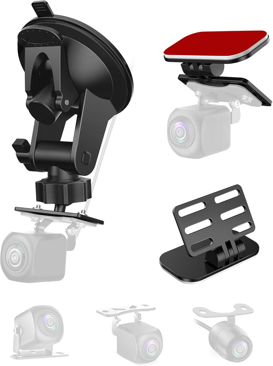 YQMAJIM Rear Camera Mount (2 Pcs), Universal Rear Window Camera Mount ...