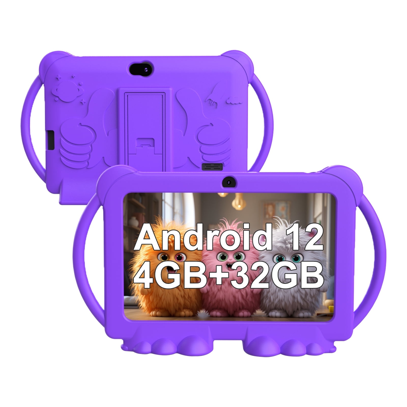 YQSAVIOR 7 inch Kids Tablet, Android 12, 2GB RAM, 32GB ROM, WiFi, Dual ...