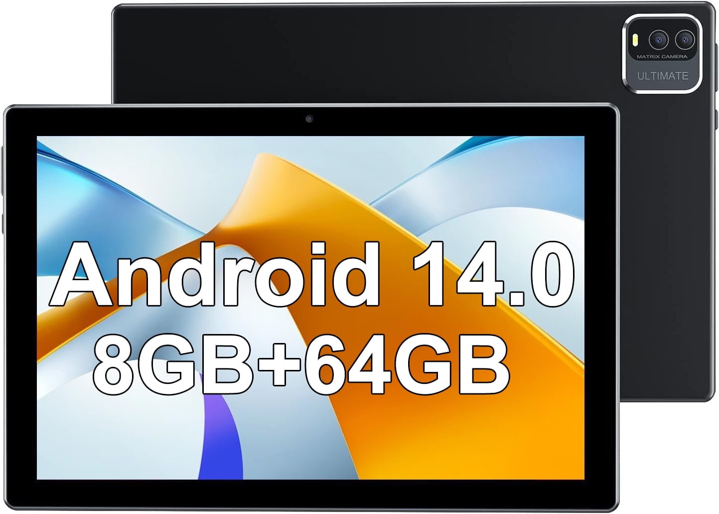 10.1 inch Touchscreen Android 13 Tablet, 10GB RAM, 64GB ROM, 512GB ...