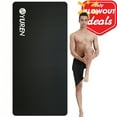 YR 1/2 inch Thick Yoga Mat 74"x35" Extra Wide Large Exercise Mat Floor ...