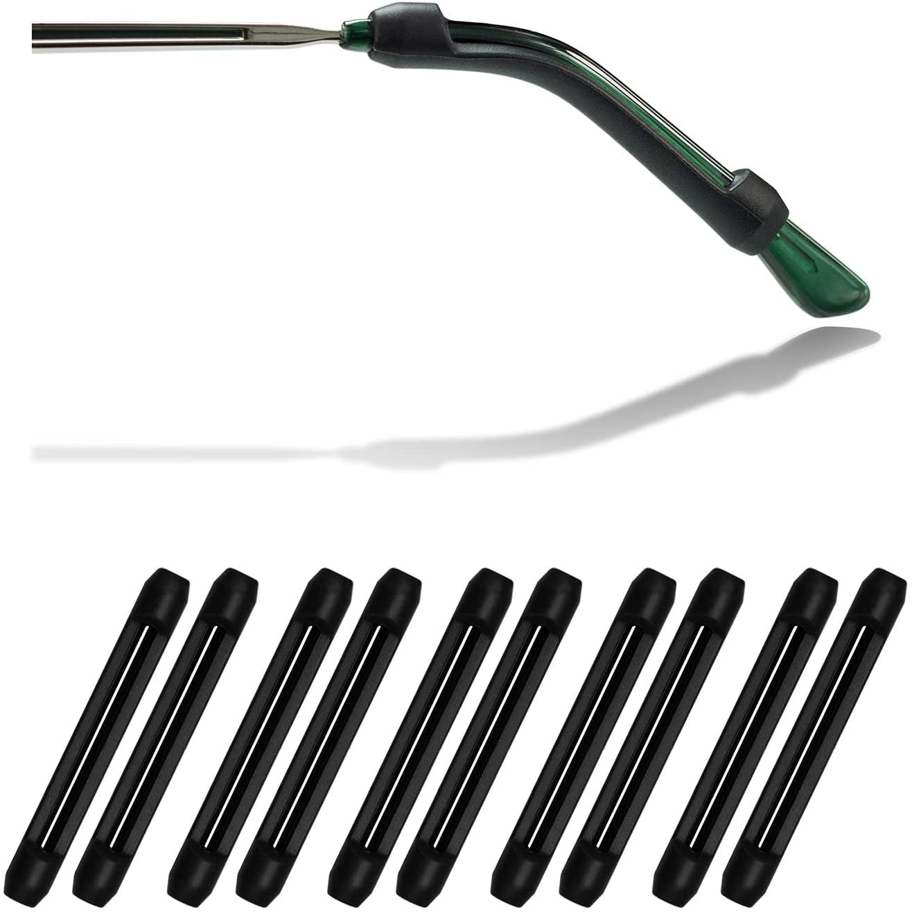 YR Soft Silicone Eyeglasses Temple Tips Sleeve Retainer,Anti-Slip ...