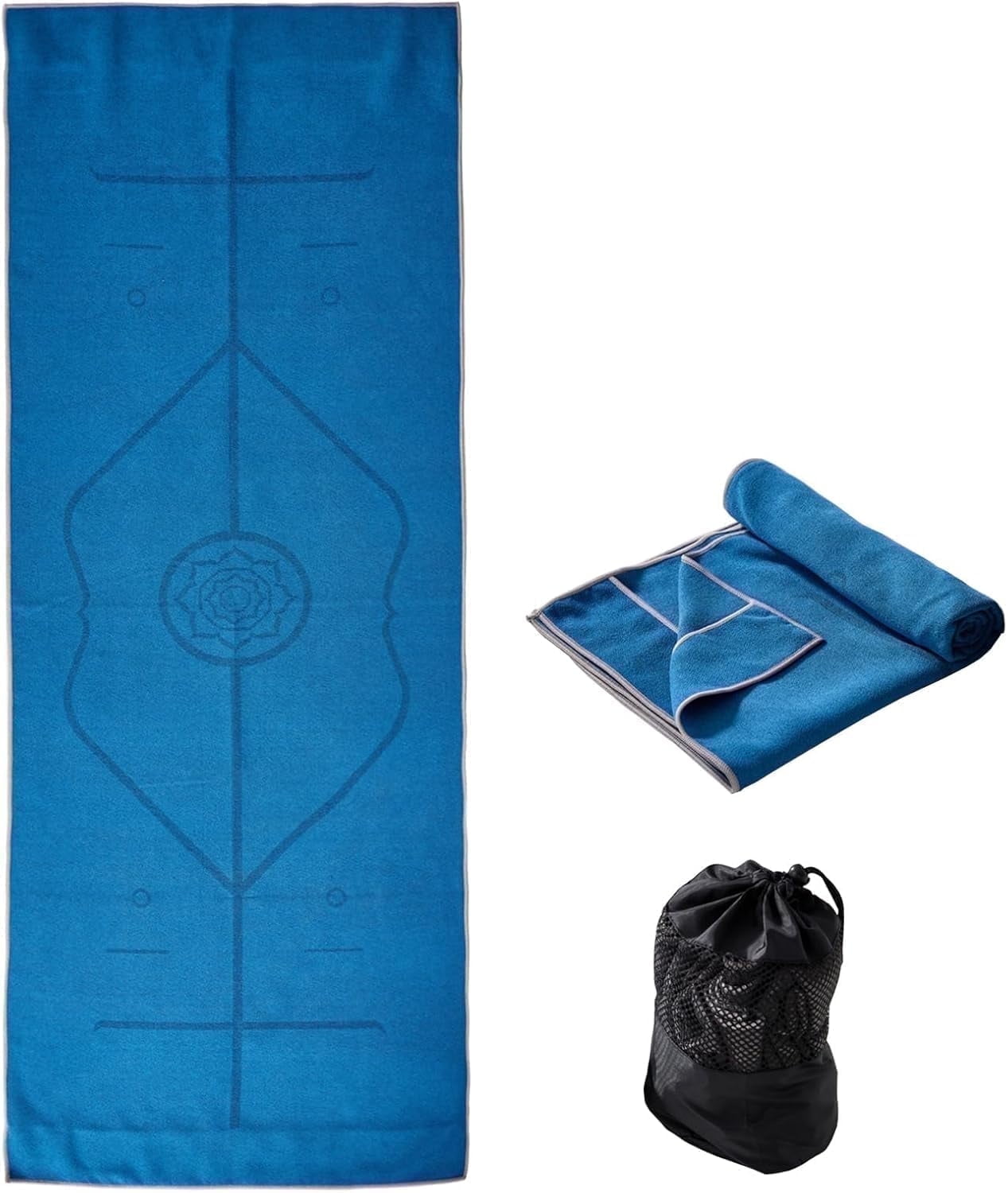 YR Yoga Mat Towel Large 72''x24'' Non-slip Sweat Towels for Hot Yoga ...
