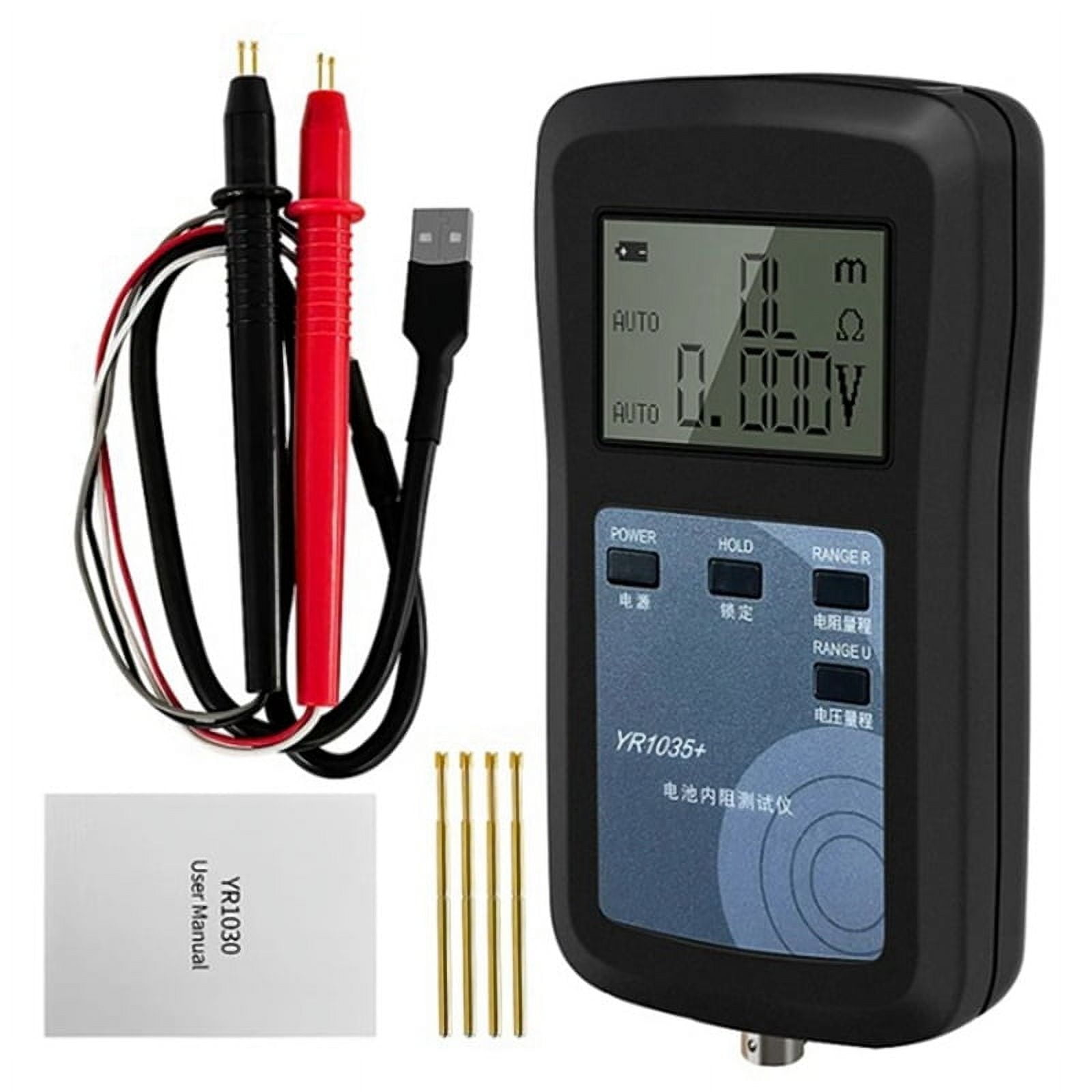 YR1035+ 4-Wire LithiumBattery Internal Resistance Tester 100VBattery ...