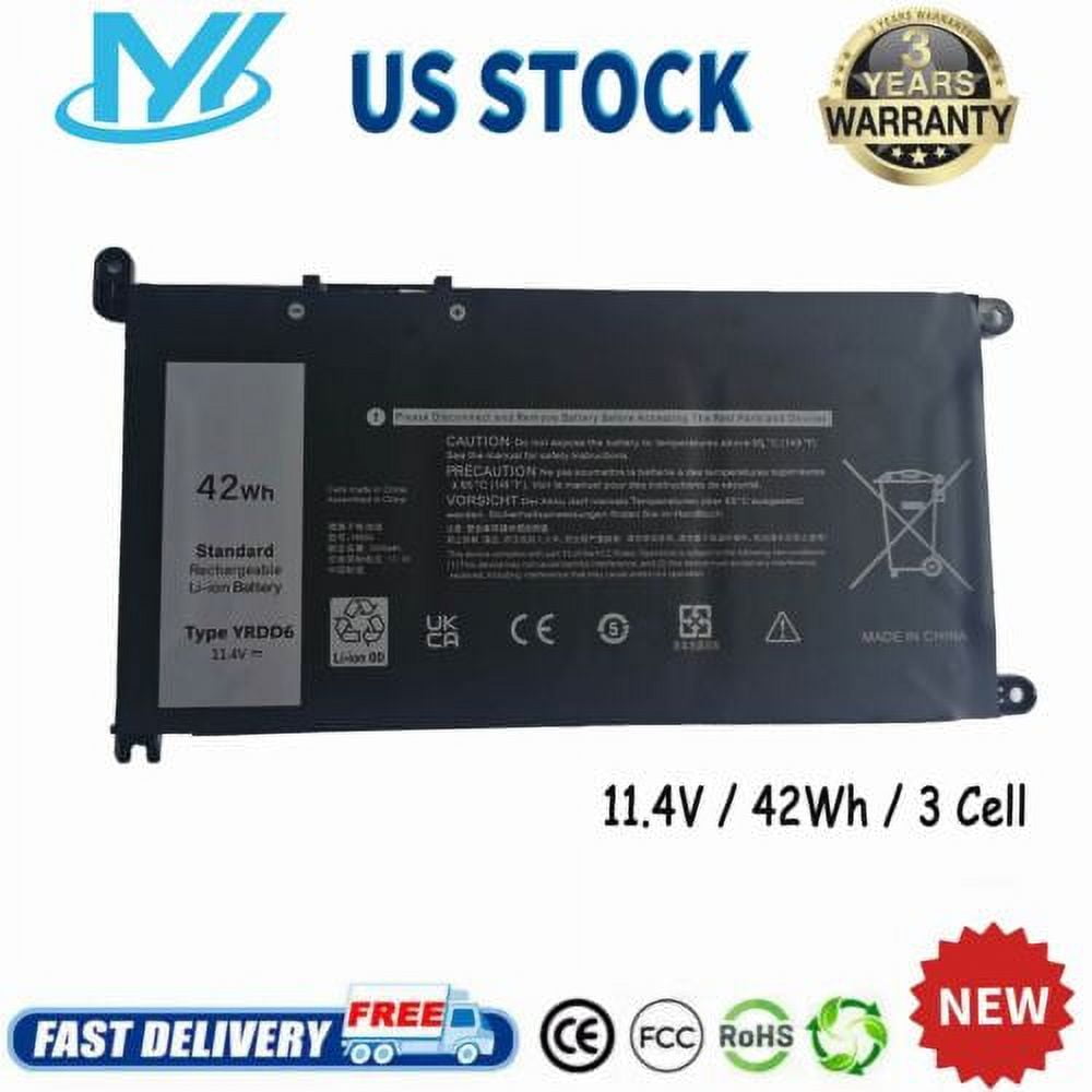 YRDD6 Battery For Dell Inspiron 3582 3593 3793 5493 5584 5593 5480 5590 ...