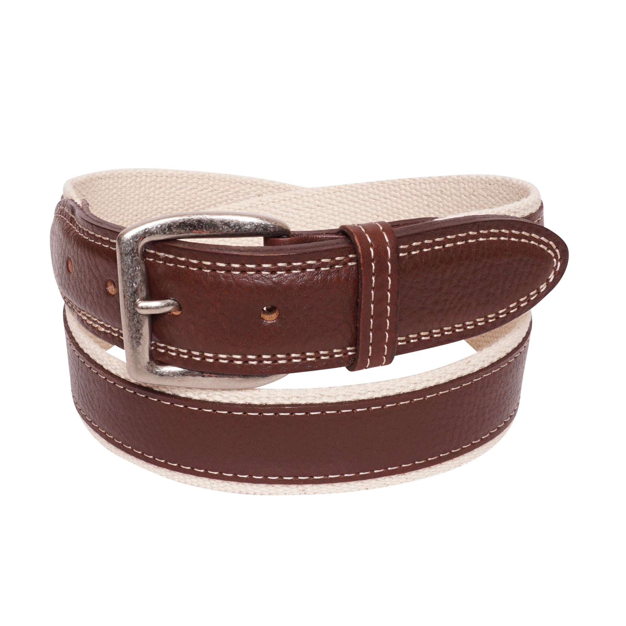 YRI Belts Men's Brown Textured Leather Belt on Web (Made in USA ...
