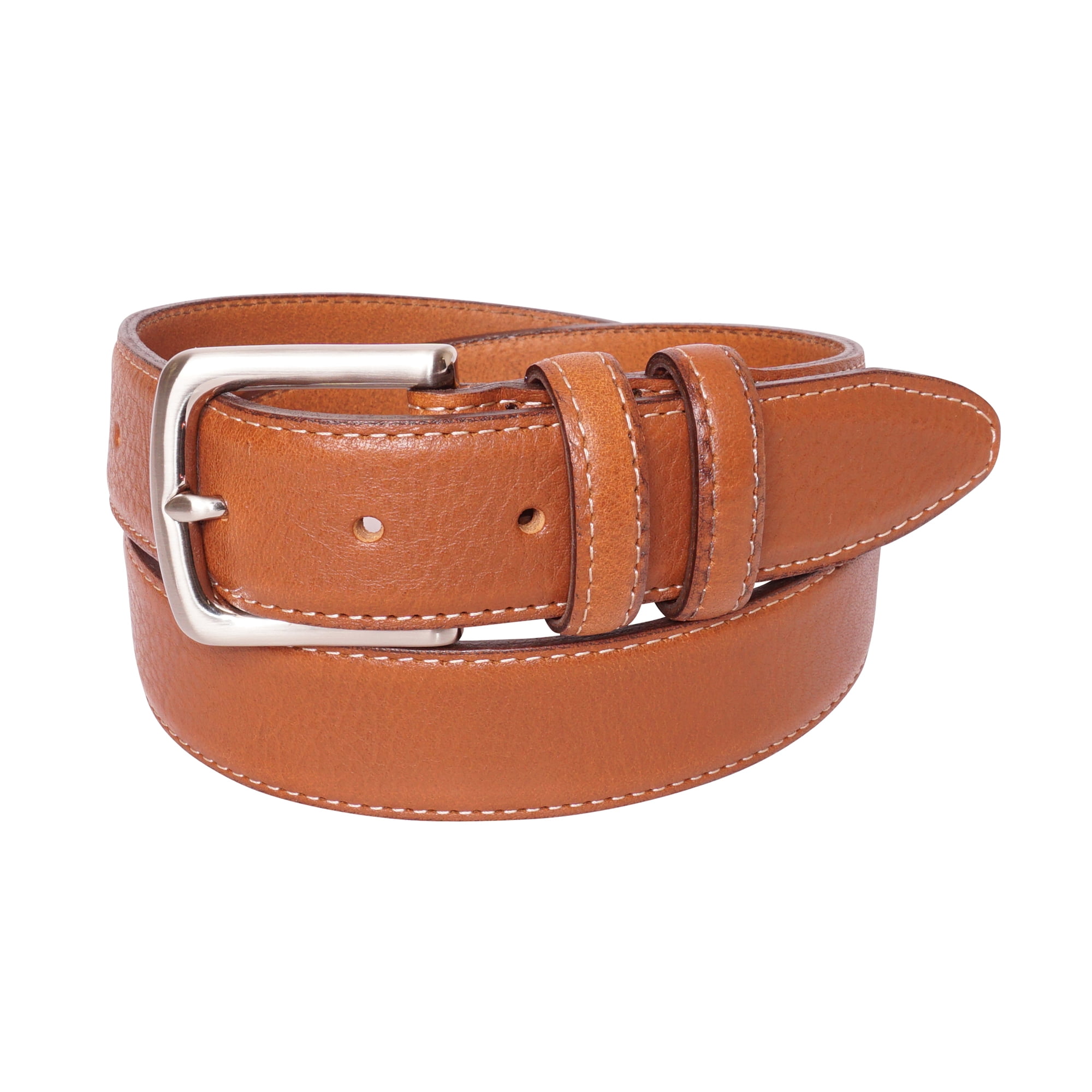 YRI Belts Men's Tan Textured Leather Dress Belt (Made in USA) - Walmart.com