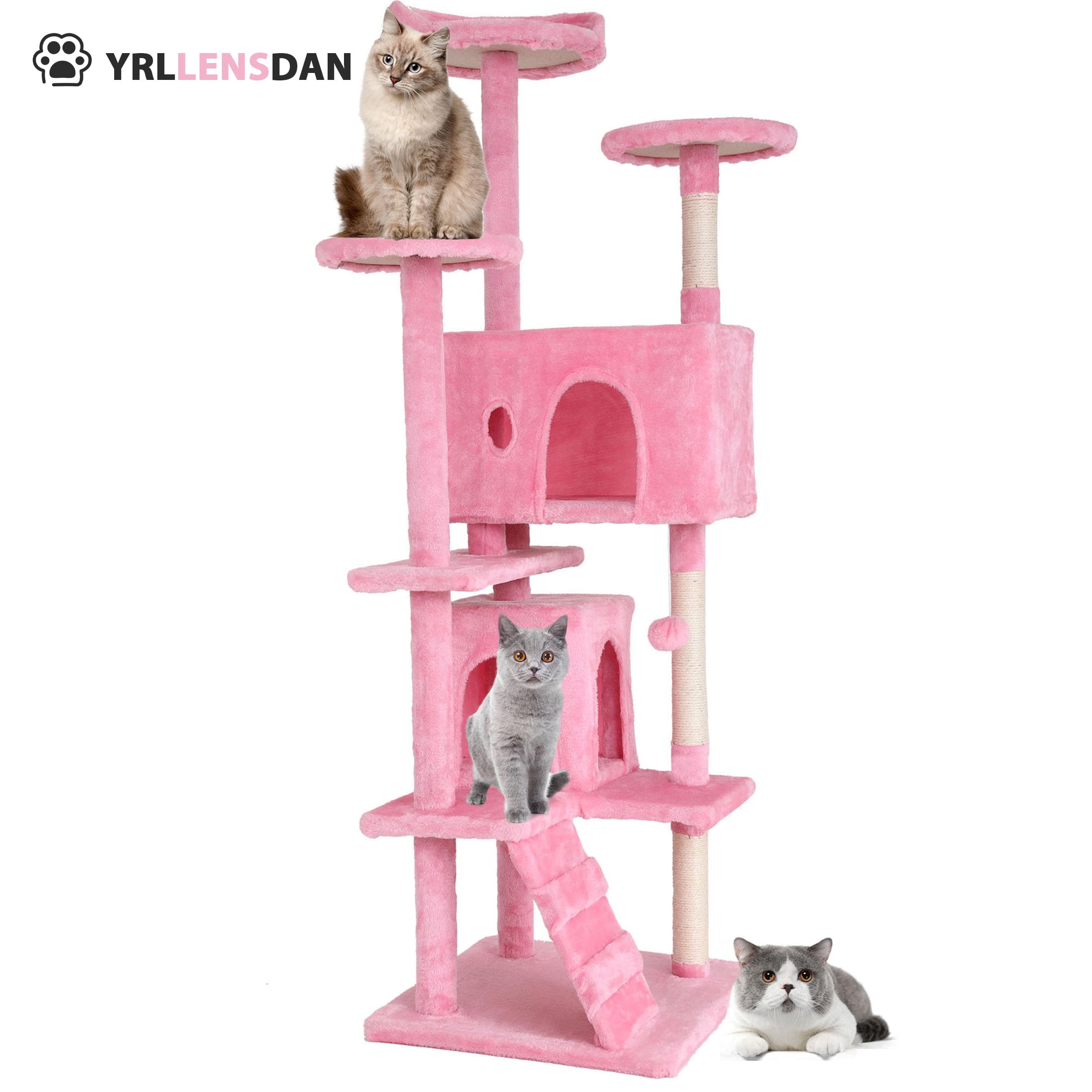 YRLLENSDAN 70 inch Tall Cat Tree Tower for Indoor Cats, Large Cat Tower ...