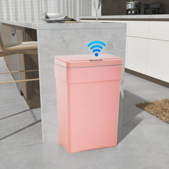 13 Gallon 50 Liter Kitchen Trash Can with Touch-Free & Sensor Lid ...