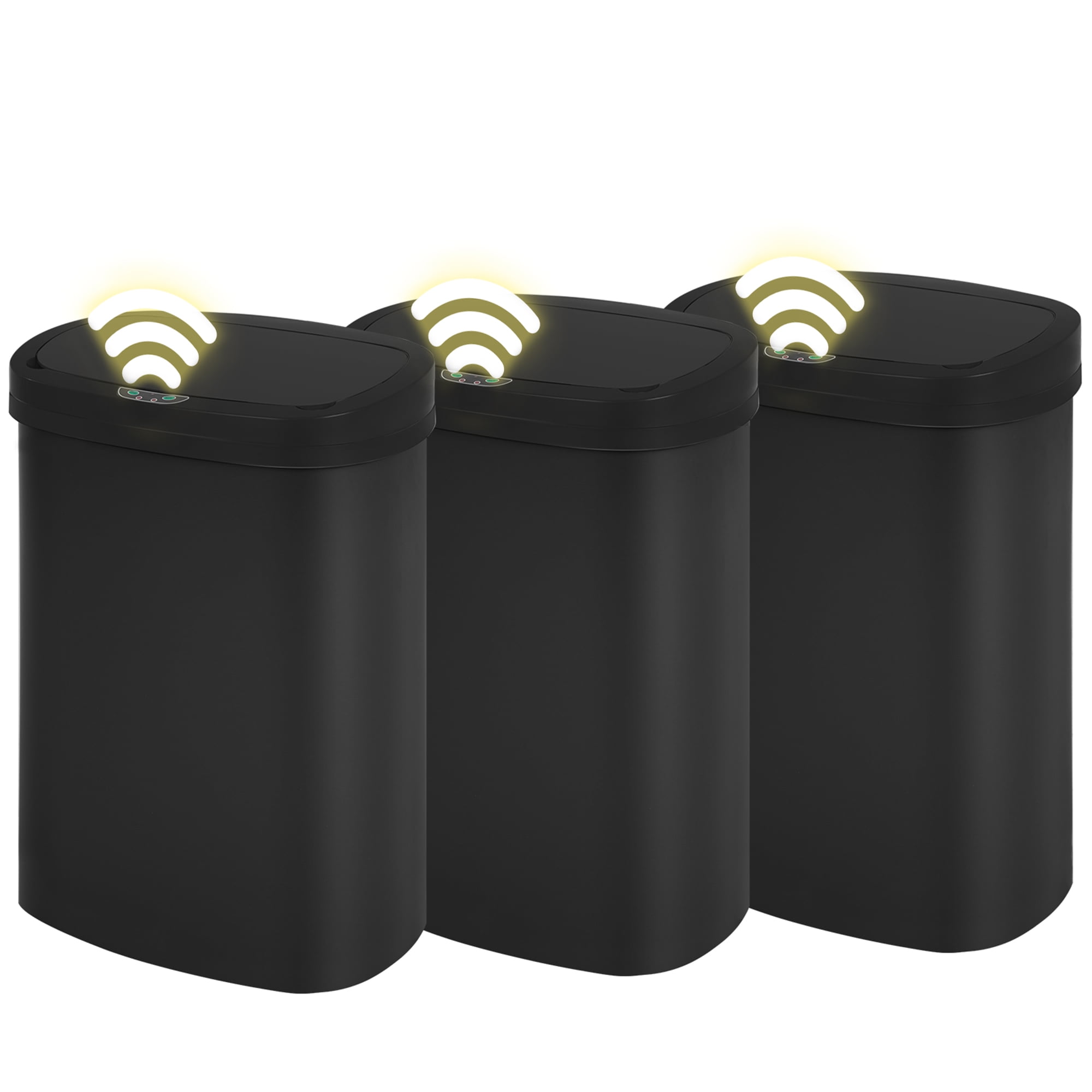 YRLLENSDAN 13 Gallon Touch Free Trash Can with Lid Auto Open, 49L Motion Sensor Kitchen Garbage ...