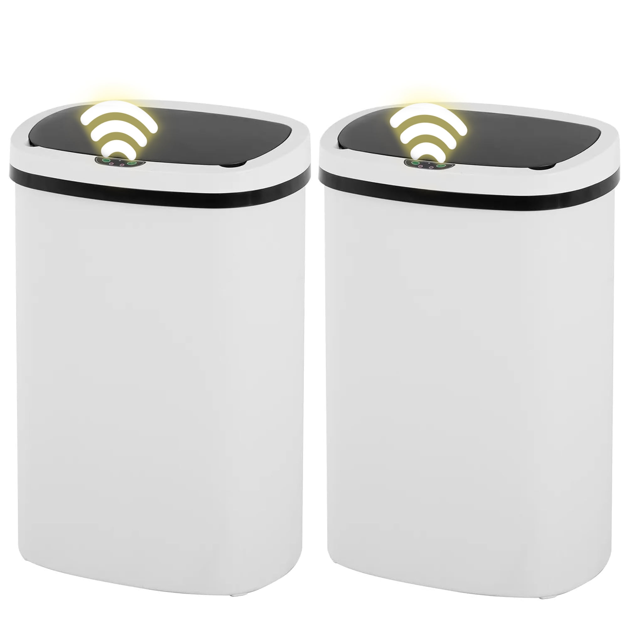 YRLLENSDAN 13 Gallon Touch Free Trash Can with Lid Auto Open, 49L Motion Sensor Kitchen Garbage ...