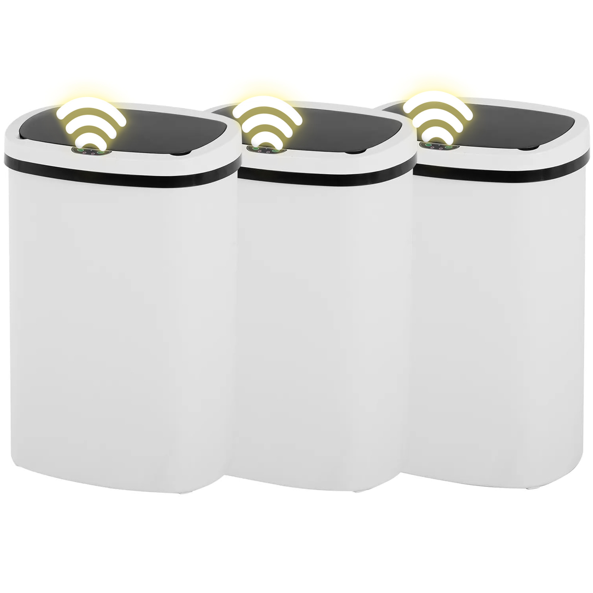 YRLLENSDAN 13 Gallon Touch Free Trash Can with Lid Auto Open, 49L Motion Sensor Kitchen Garbage ...