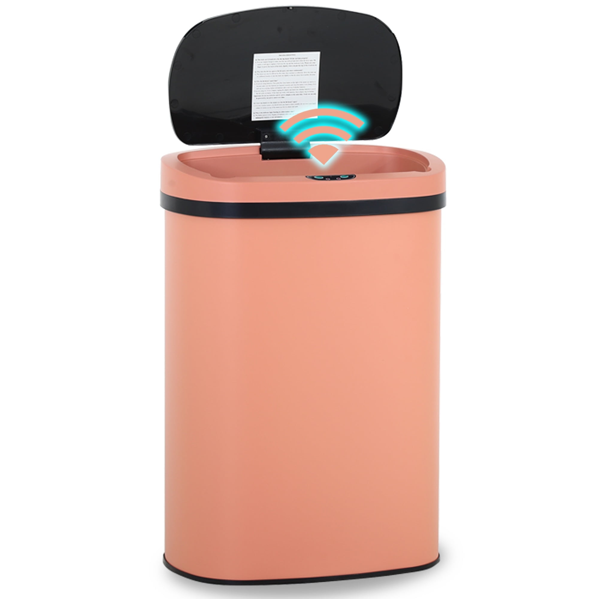 YRLLENSDAN 13 Gallon Touch Free Trash Can with Lid Auto Open, Motion Sensor Kitchen Garbage Can ...