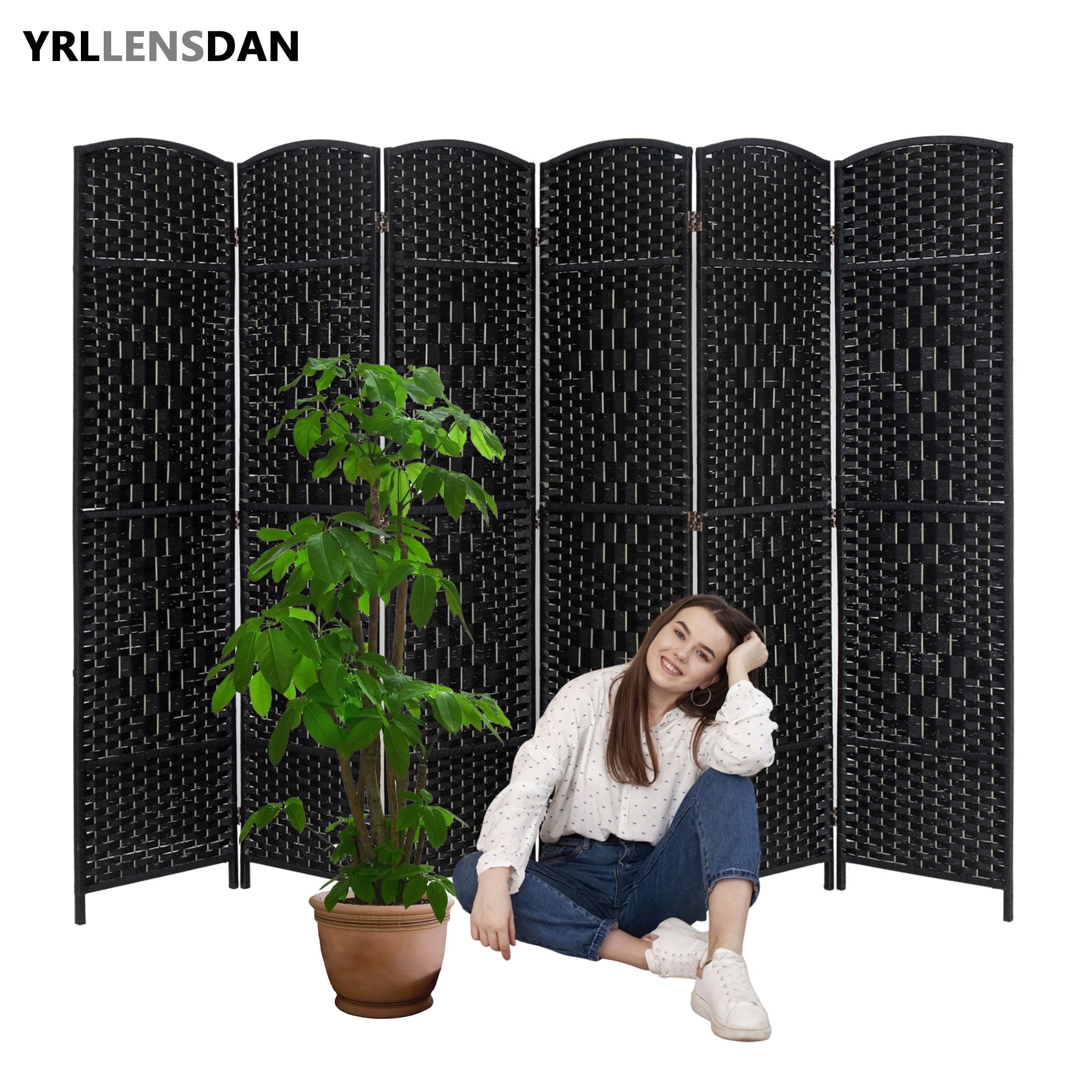 YRLLENSDAN 6ft Room Divider Screen with 6 Panels Room Dividers and ...