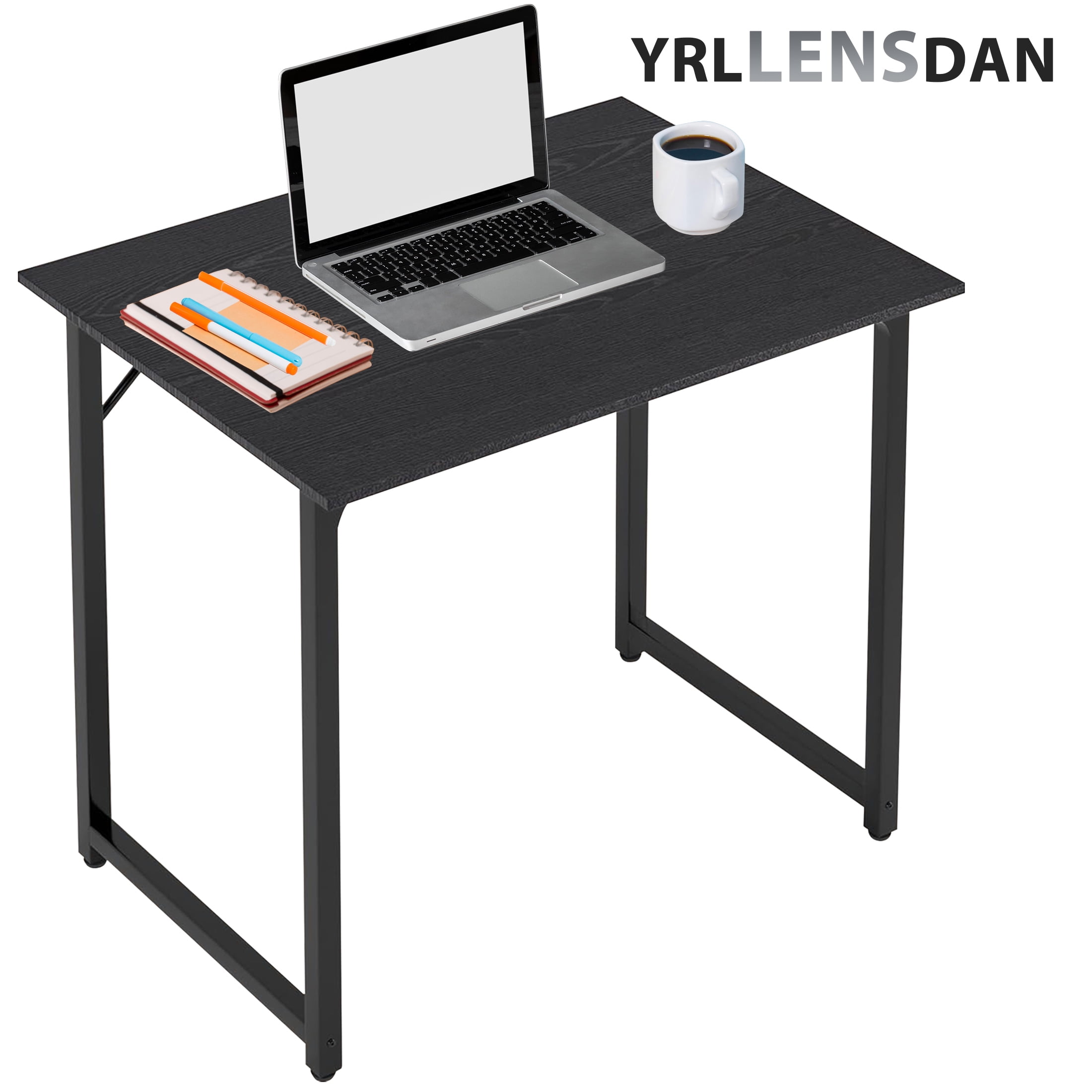 YRLLENSDAN Study Computer Desk for Small Space Simple Industrial Desk ...
